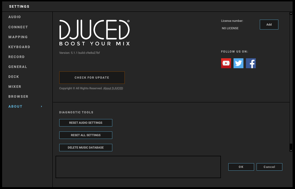 How to reset audio settings to default – DJUCED