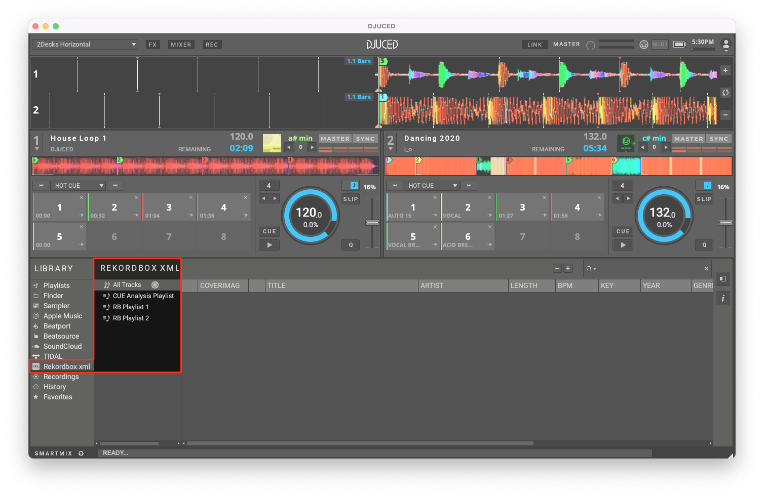 DJUCED GUIDE | rekordbox xml import and export feature – DJUCED